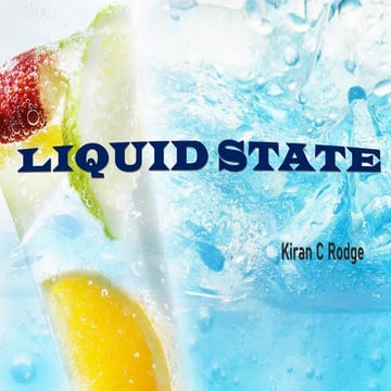 Liquid state | PDF | Chemistry | Science
