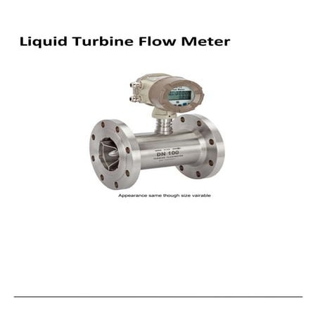 Liquid turbine flow meter | PDF
