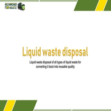 Liquid Waste Disposal | PPTX