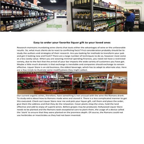 Liquor store | PDF