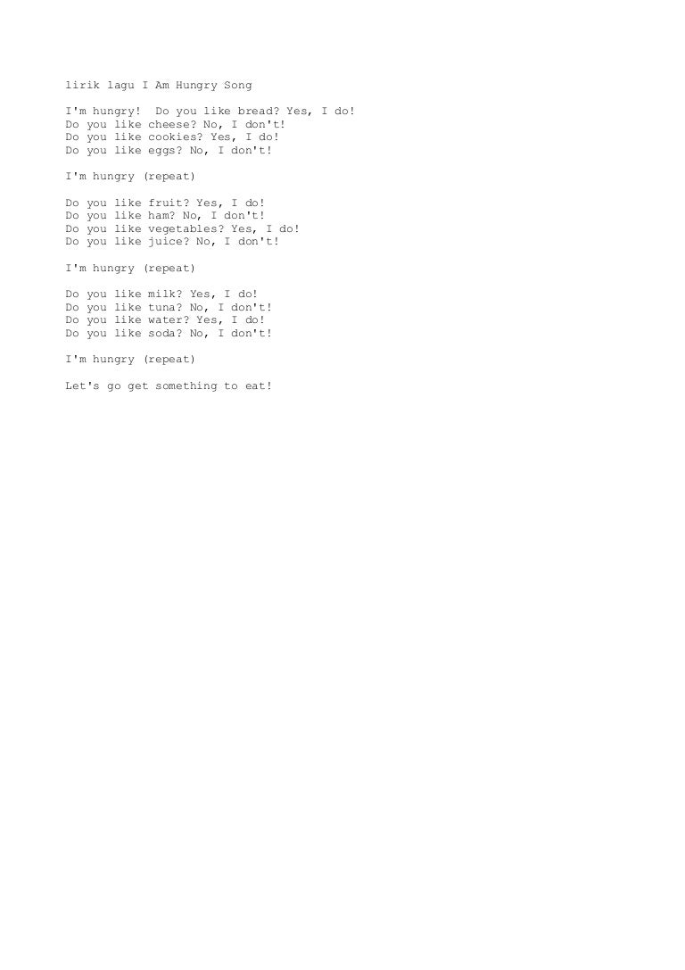 Lirik Lagu I Am Hungry Song lirik-lagu-i-am-hungry-song