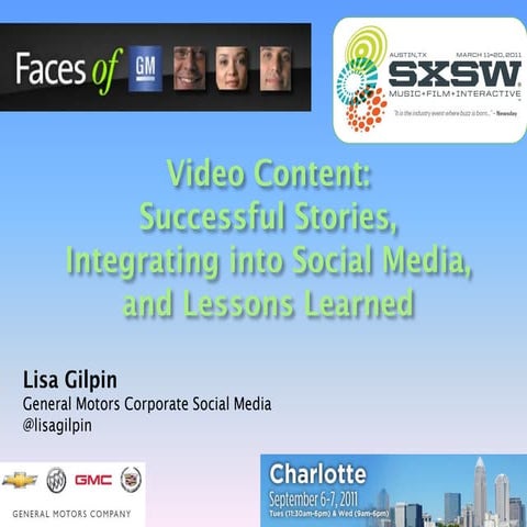 BRAND LESSONS: Using Video To Humanize Your Brand – General Motors by ...