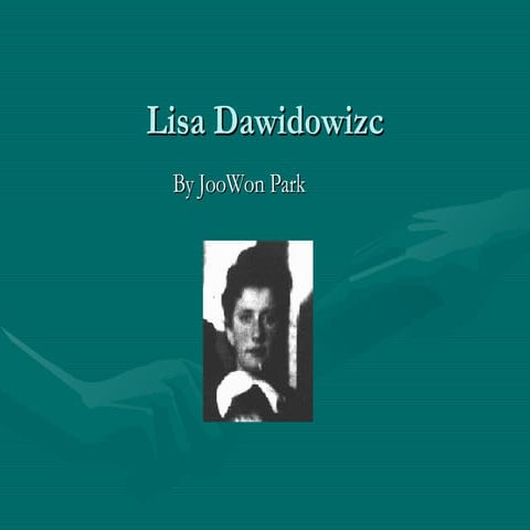 Lisa Dawidowizc | PPT