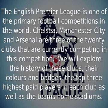 English Premier League | PPTX