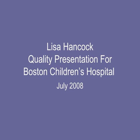 Lisa Hancock OIG Board Quality Presentation | PPT