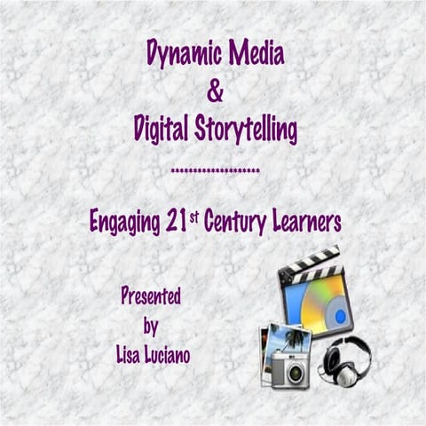 Planning a Digital Storytelling Project