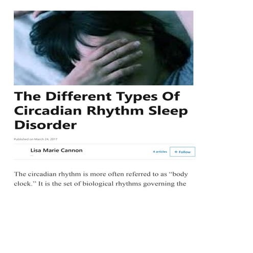 Circadian rhythm | PPTX