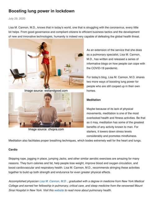 Six tips to improve lung health during self-isolation | PDF