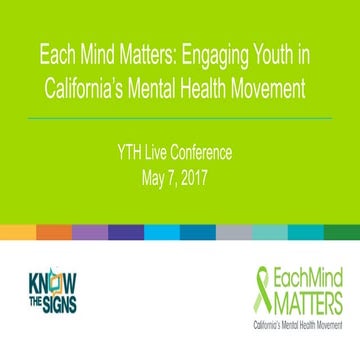 Each Mind Matters: Engaging Youth in California's Mental Health ...