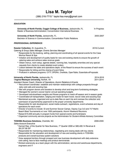 HelenaMilesResume1 | PDF