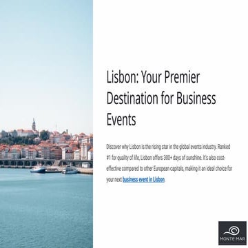 Business events in Lisbon: What’s Happening This Year | PPT