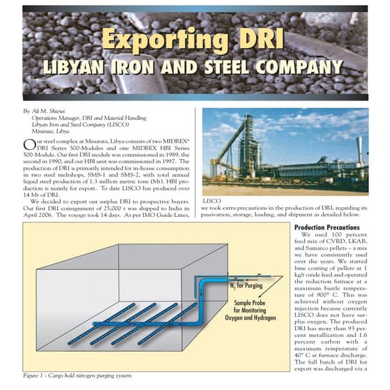 Lisco exporting libya steel | PDF