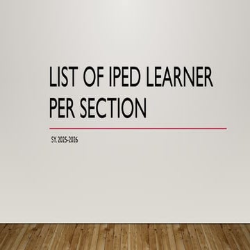 list-of-IPED-per-sections (1) reportinga | PPTX