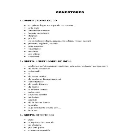 Conectores para redaccion de textos (1) | DOCX