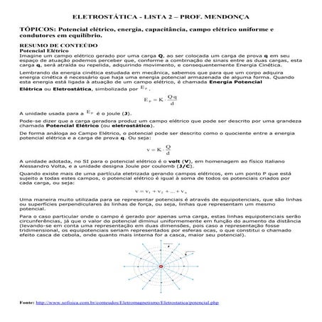 Lista 17 eletrostatica 2 | PDF