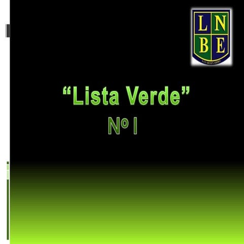 Lista verde | PPTX