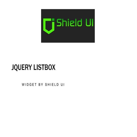 Shield UI: List box | PPT
