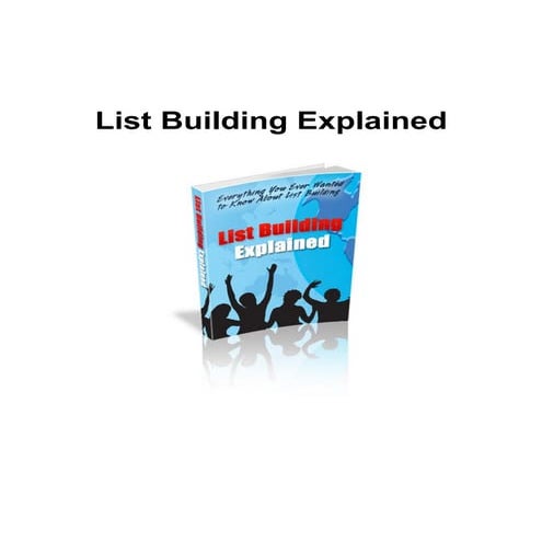 List building explained | PDF