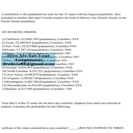 Listed below is the population by state for the 15 states with .pdf