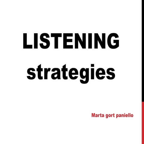 Listening | PPT