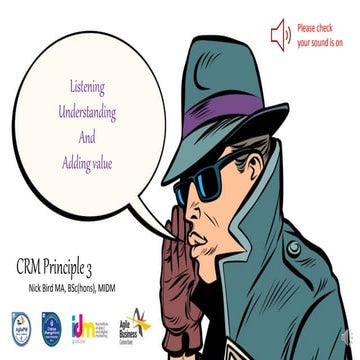 CRM Principles 3: Listen and Understand | PPTX | Email | Internet