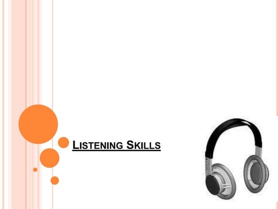 Process of Listening (Five stages of Listening) | PPT