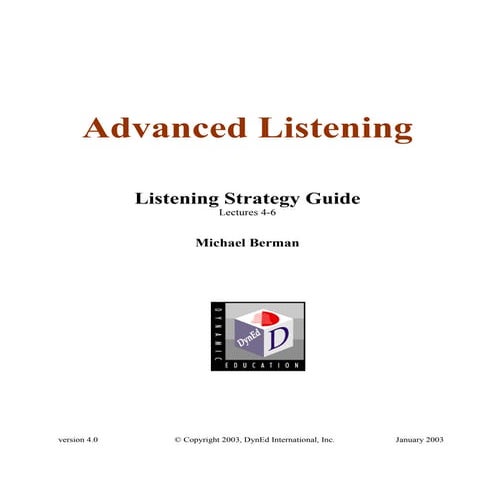 Listening | PDF