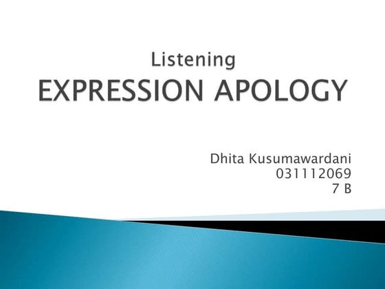 Expression of apologize | DOCX