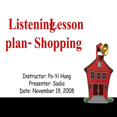 Listening Lesson Plan | PPT