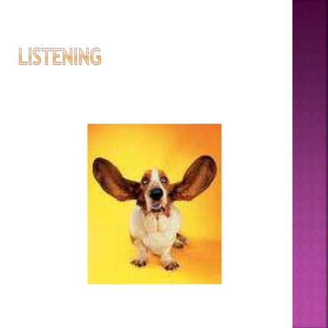 Listening ppt | PPTX