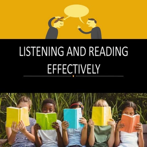 Listening and Reading Effectively | PPTX