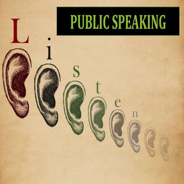 Listening_and_Responding Public Speaking | PPT