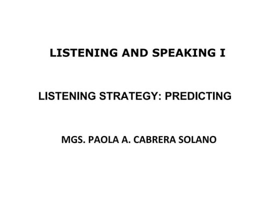 Public Speaking 101 | PPT