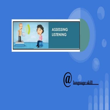 Listening assessment | PPTX