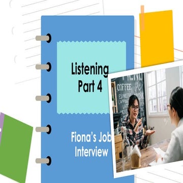 Listening Exercises for form 4 and form 5 SPM | PPTX