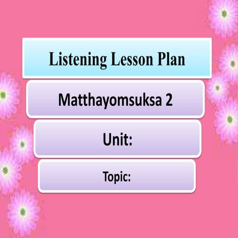 Teaching Listening Skill | PPTX