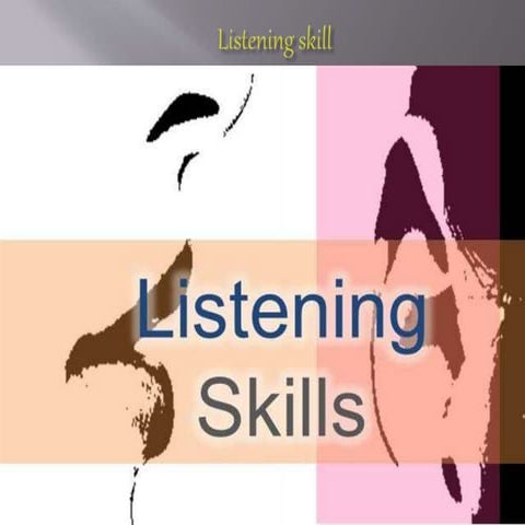 Listening skills | PPT