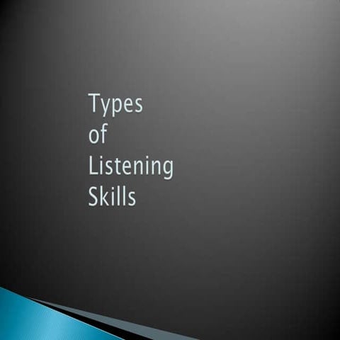 Listening skills | PPTX