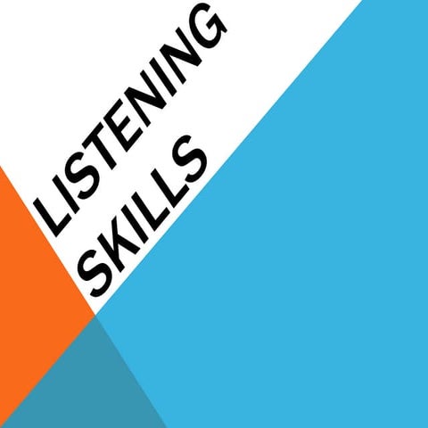 Listening skills | PPT
