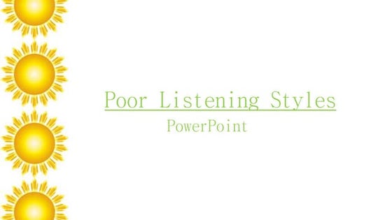 The five listening styles 1 (1) | PPT