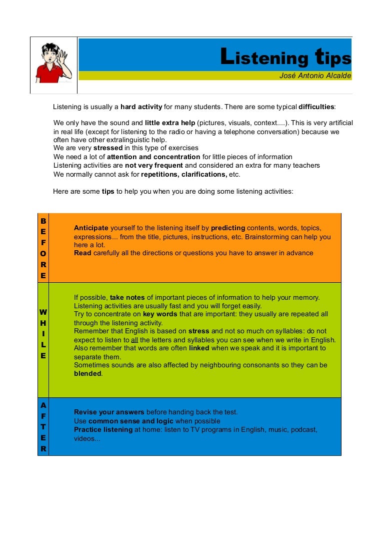 Listening tips