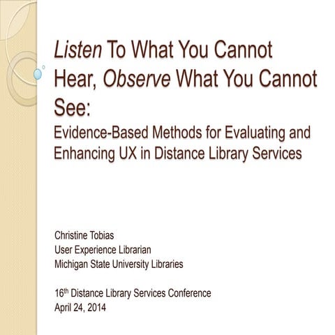 Vee Rogacheva (UX Designer, OpenAthens) - How can user centred design ...