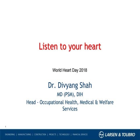 Listen to your heart world heart day 2018 | PPTX