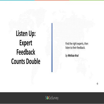Listen up: Expert Feedback Counts Double | PPT