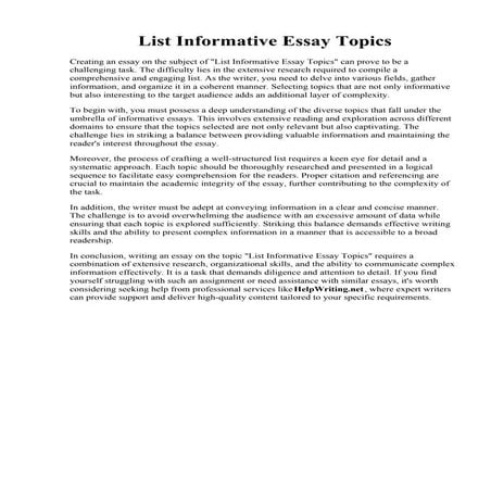 List Informative Essay Topics.pdf