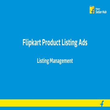 Flipkart Product Listing Ads | PDF