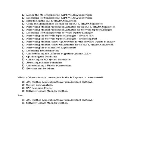 Listing the Major Steps of an SAP S.docx