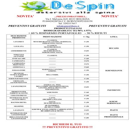 Listino despin | PDF