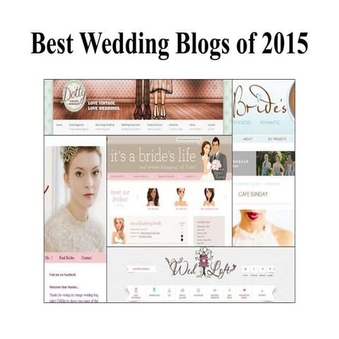 List of 30 best wedding blogs | PPTX