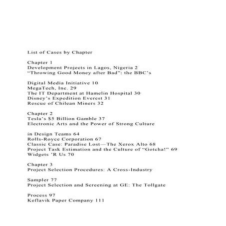 List of Cases by ChapterChapter 1Development Project.docx